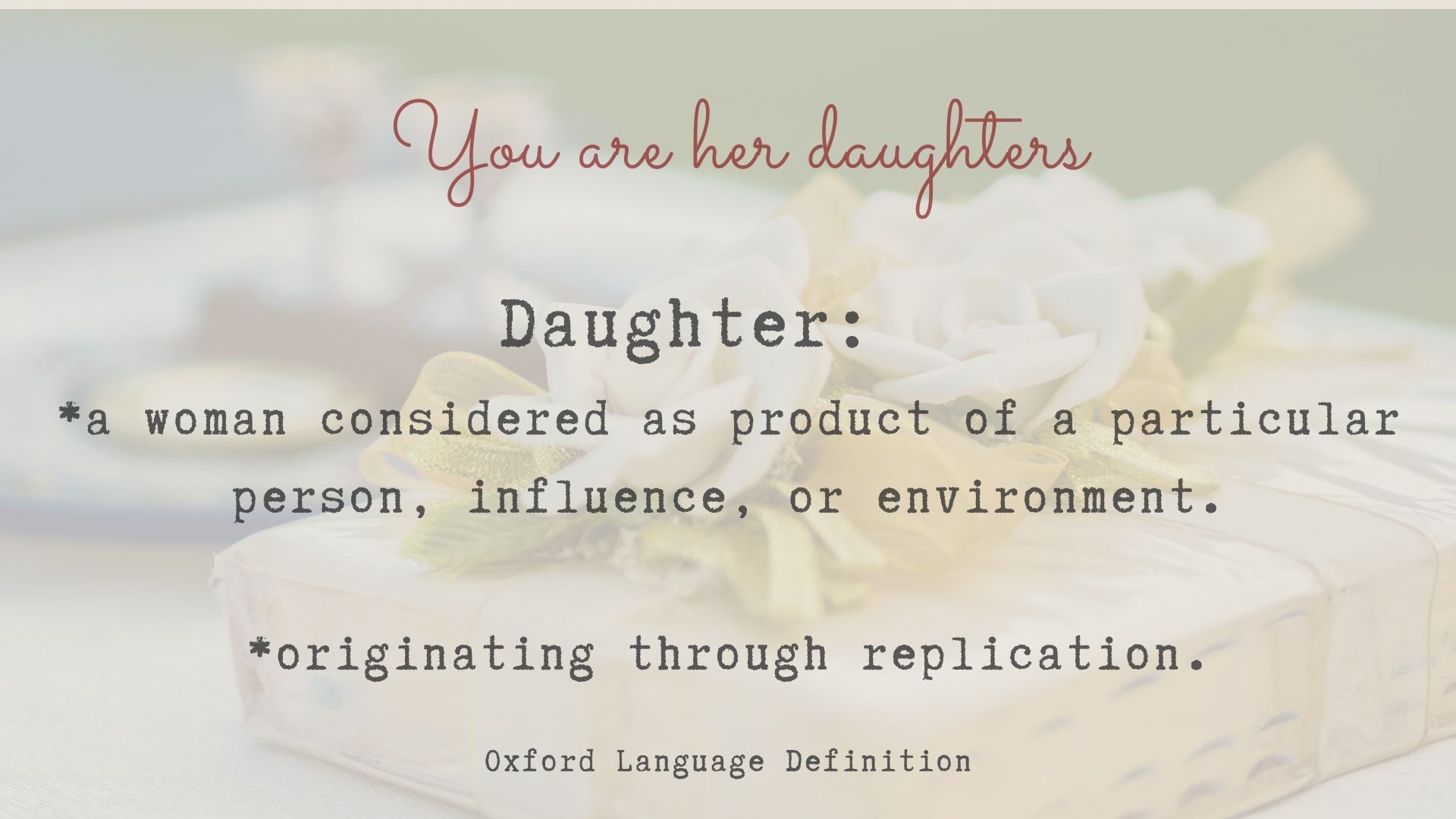 Daughters of Sarah – Praying W.I.F.E. Forum