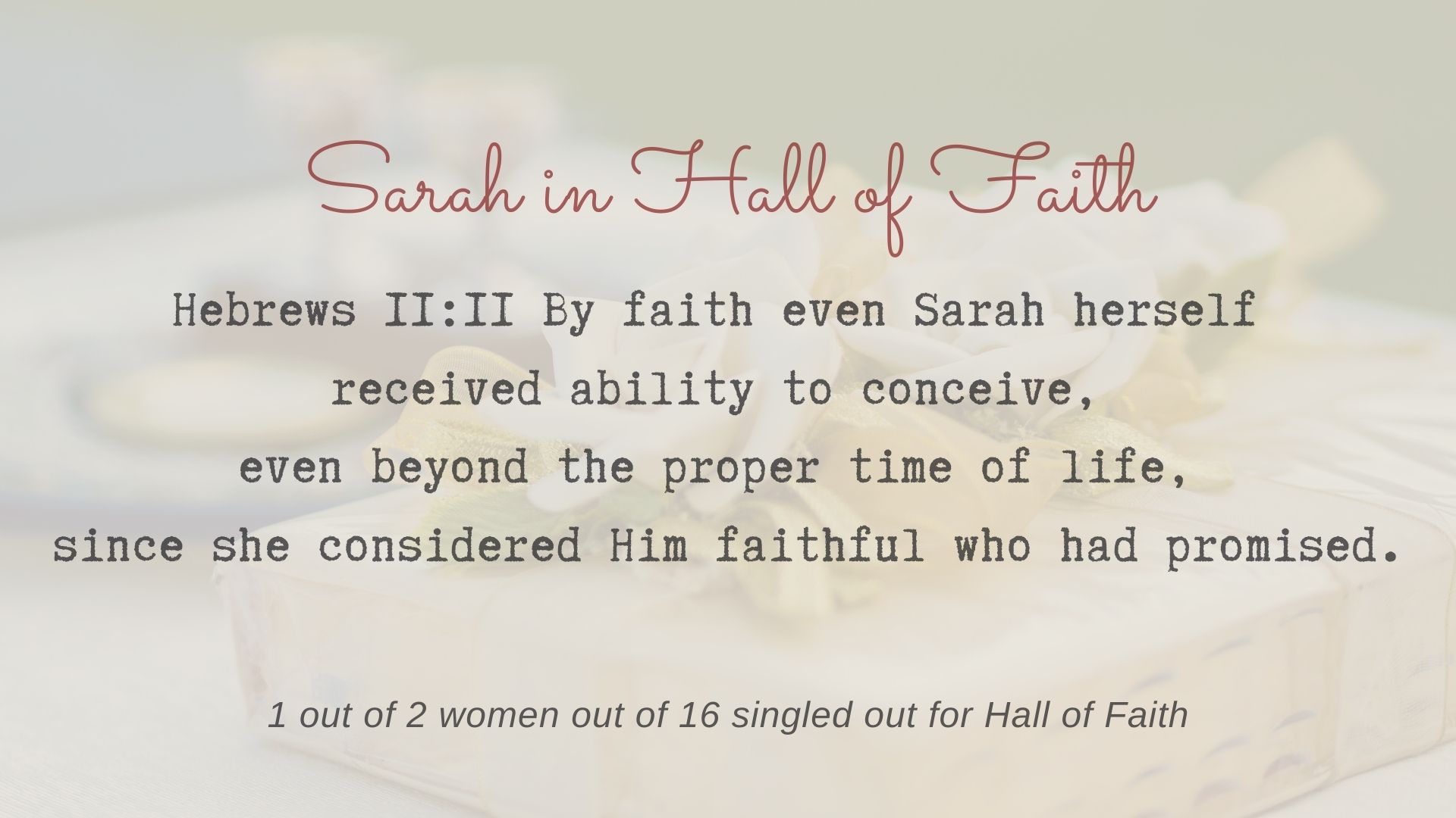 Daughters of Sarah – Praying W.I.F.E. Forum